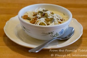 CREAM OF GLOBE SQUASH SOUP | From the Family Table